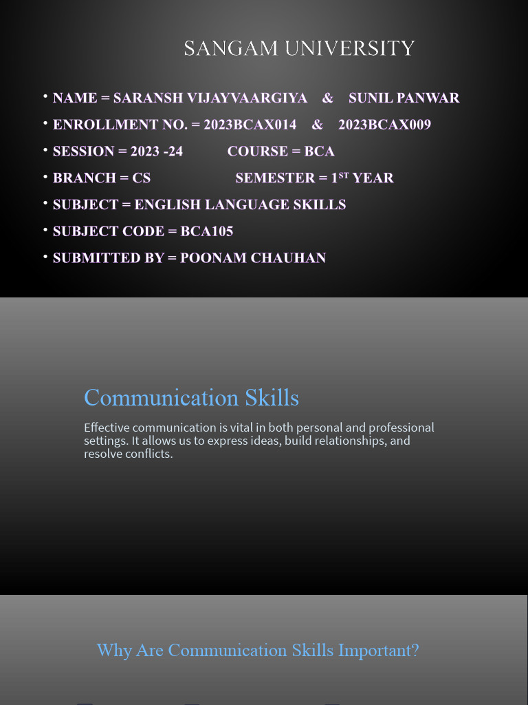 Communication Skills Pdf