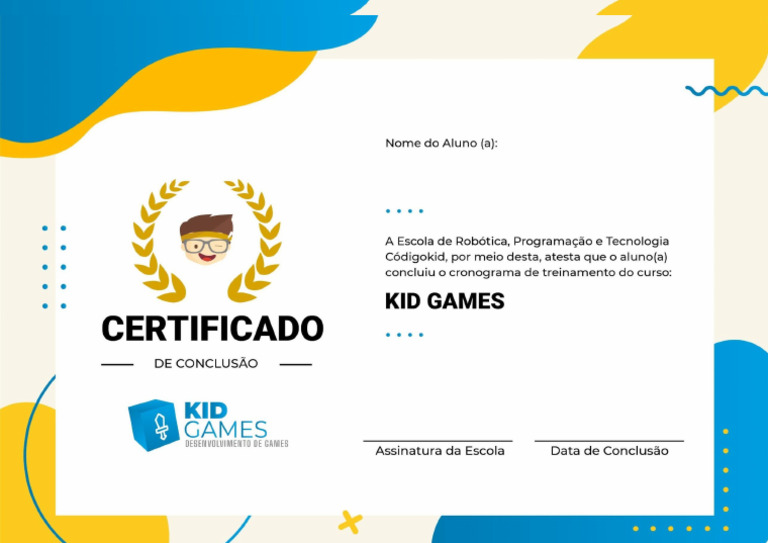 Certificado Games | PDF