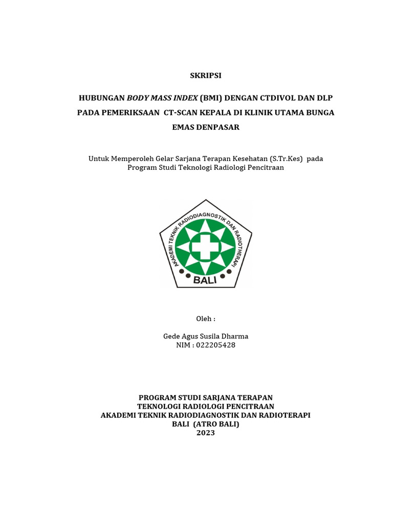 Gede Agus Susila Dharma - 022205428 - AJE - Skripsi Terbaru Editing Word 2003 | PDF | Kesehatan ...