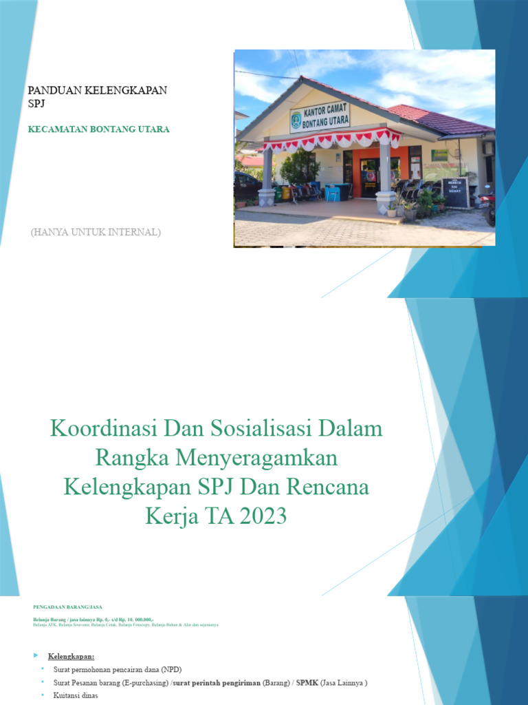 Panduan Kelengkapan SPJ Bontang Utara | PDF