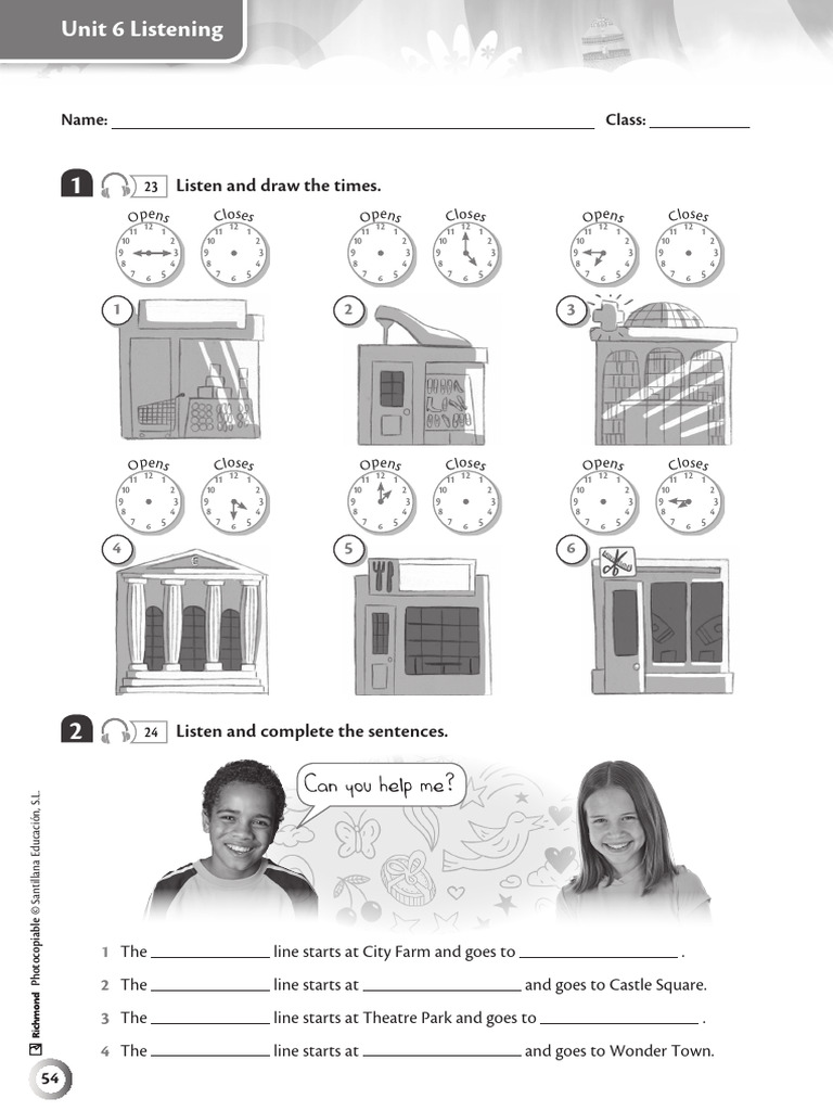 Wonder 3 Unit 6 Listening | PDF