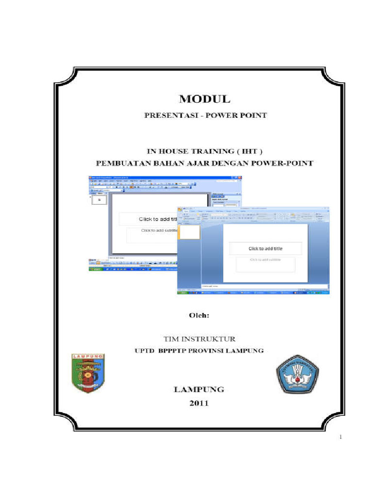 MODUL PRESENTASI - POWER POINT - PDF Free Download | PDF