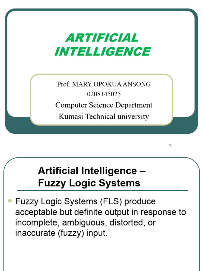 2021 4 AI Fuzzy Systems | PDF | Teaching Methods & Materials ...