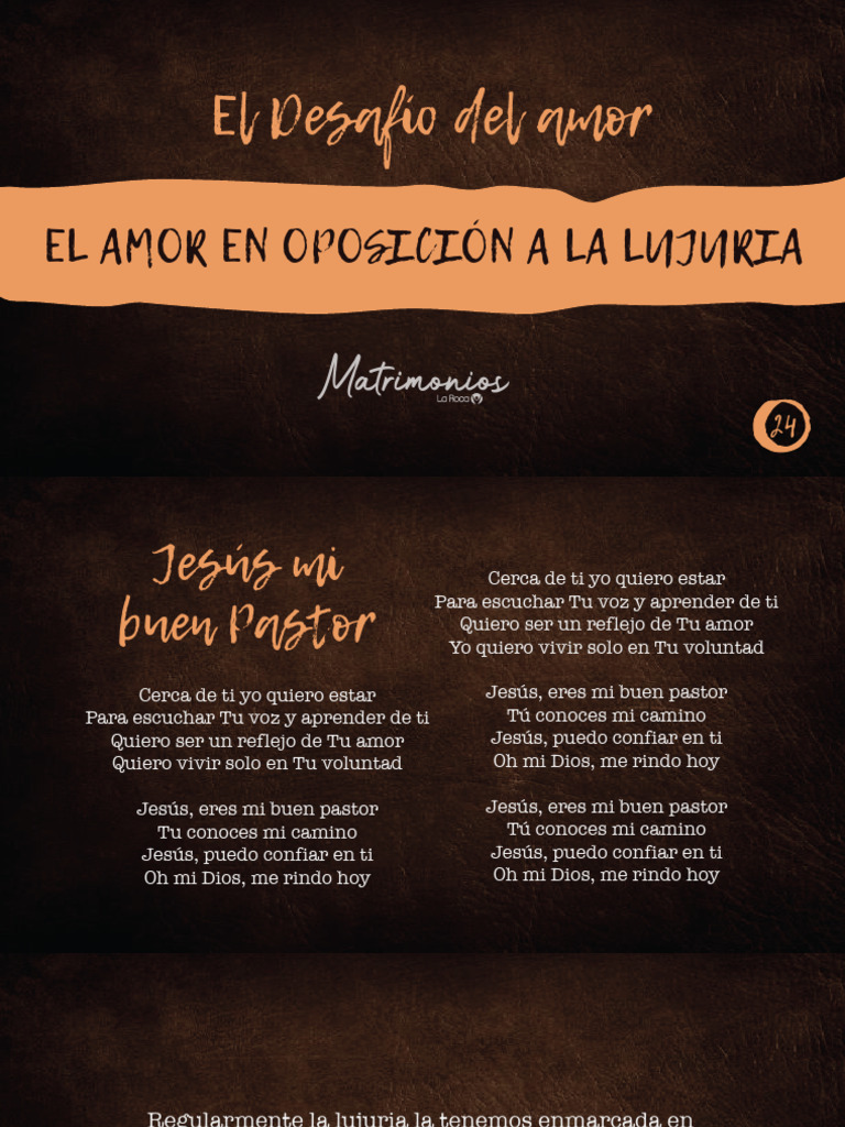 Amor vs Lujuria: Reflexiones Bíblicas | PDF | Amor | Lujuria