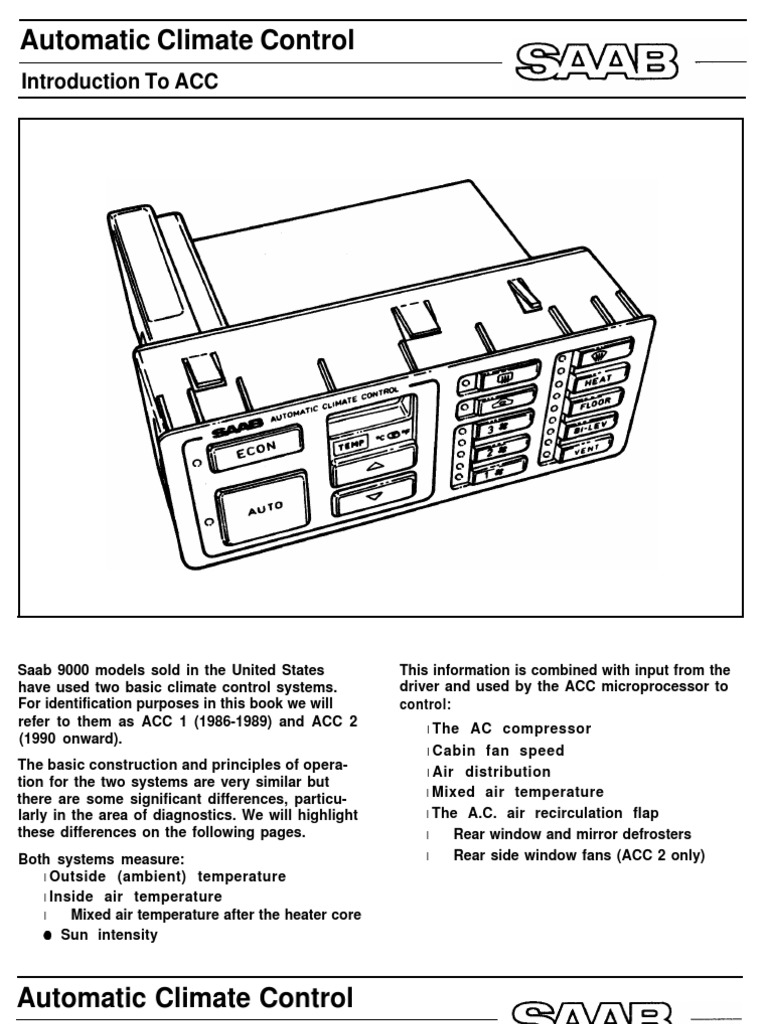 ACC - Automatic Climate Control | PDF | Hvac | Mechanical Fan