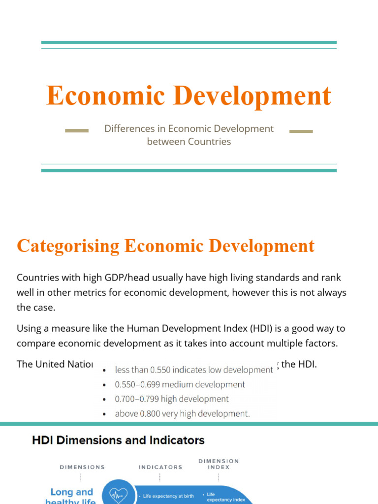 Economic Challenges for Developing Nations | PDF | Economic Development ...