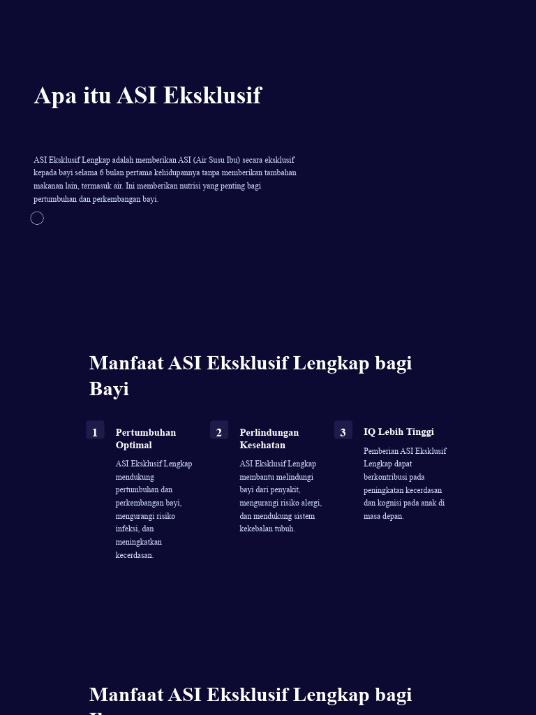 Apa Itu ASI Eksklusif | PDF