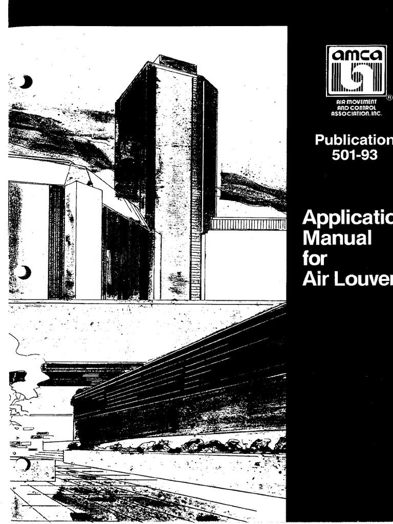 AMCA 501-93 Application Manual For Air Louvers | PDF
