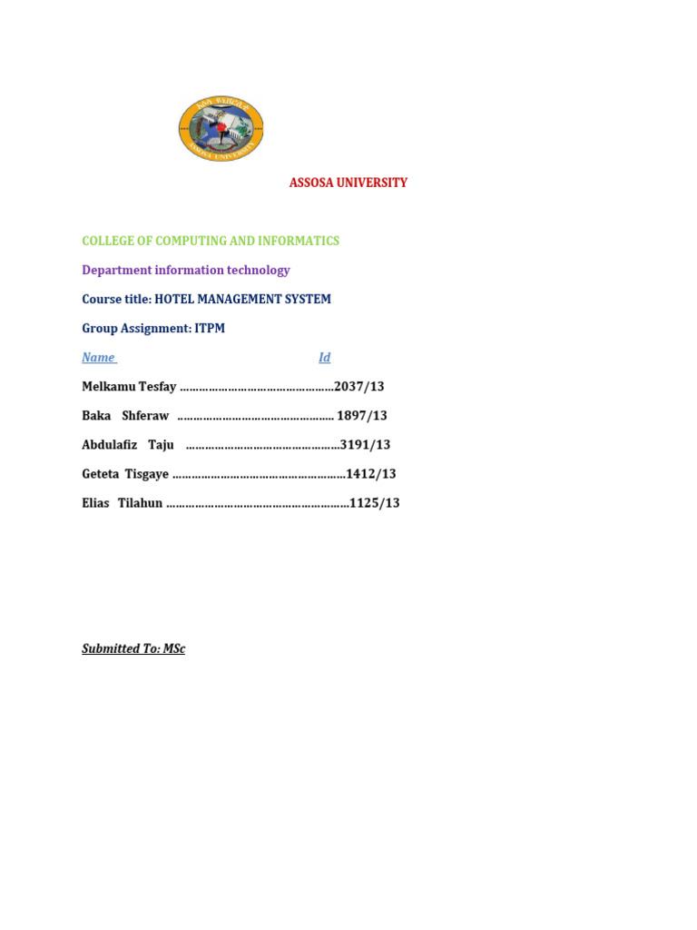 Ass1 ITPM | PDF | Class (Computer Programming) | System