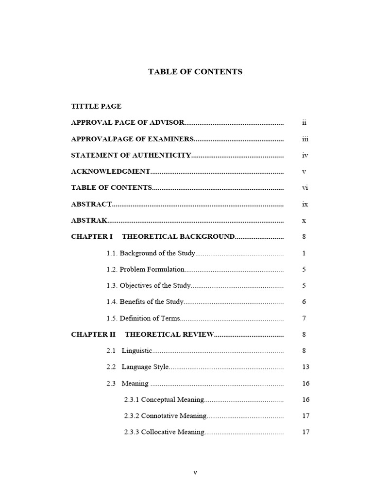 Table of Contents - Yuk | PDF