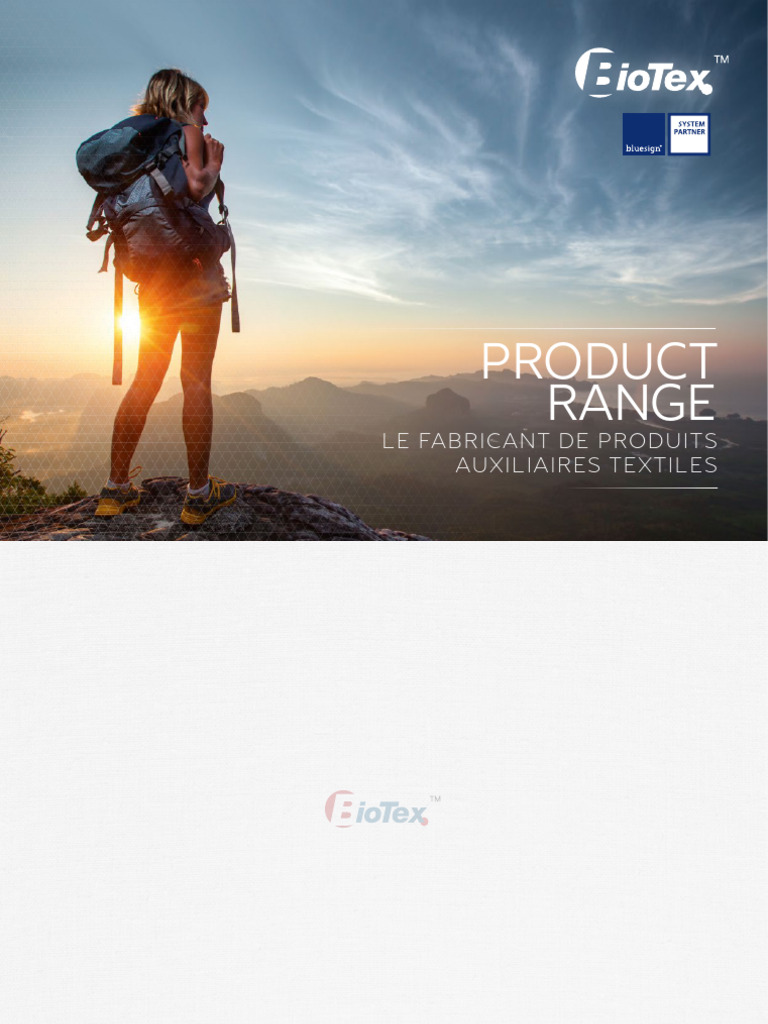 Biotex Textile Auxiliary Products Overview | PDF | Textiles | Formaldehyde