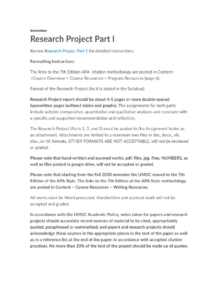 Proj Instructions 2 | PDF