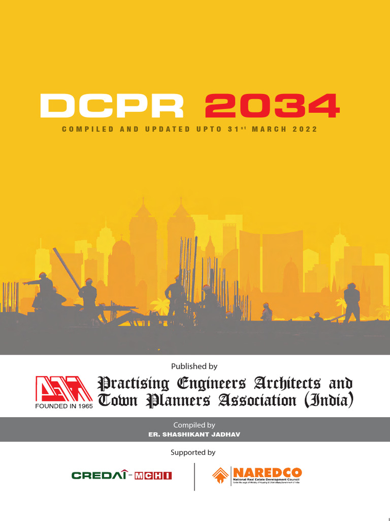 PEATA DCPR 2034 Updated Till March 2022 | PDF