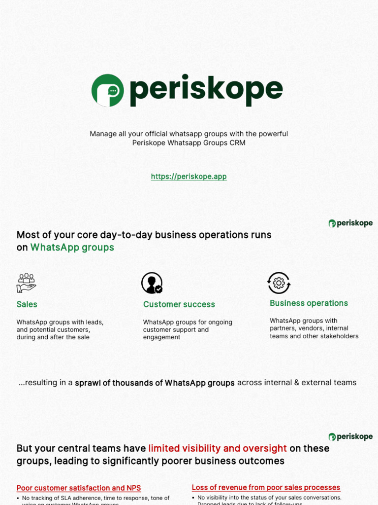 About Periskope | PDF | Customer Relationship Management | Information Technology