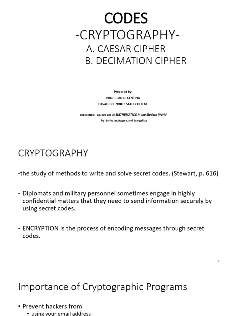 Codes Cryptography | PDF | Encryption | Cryptography