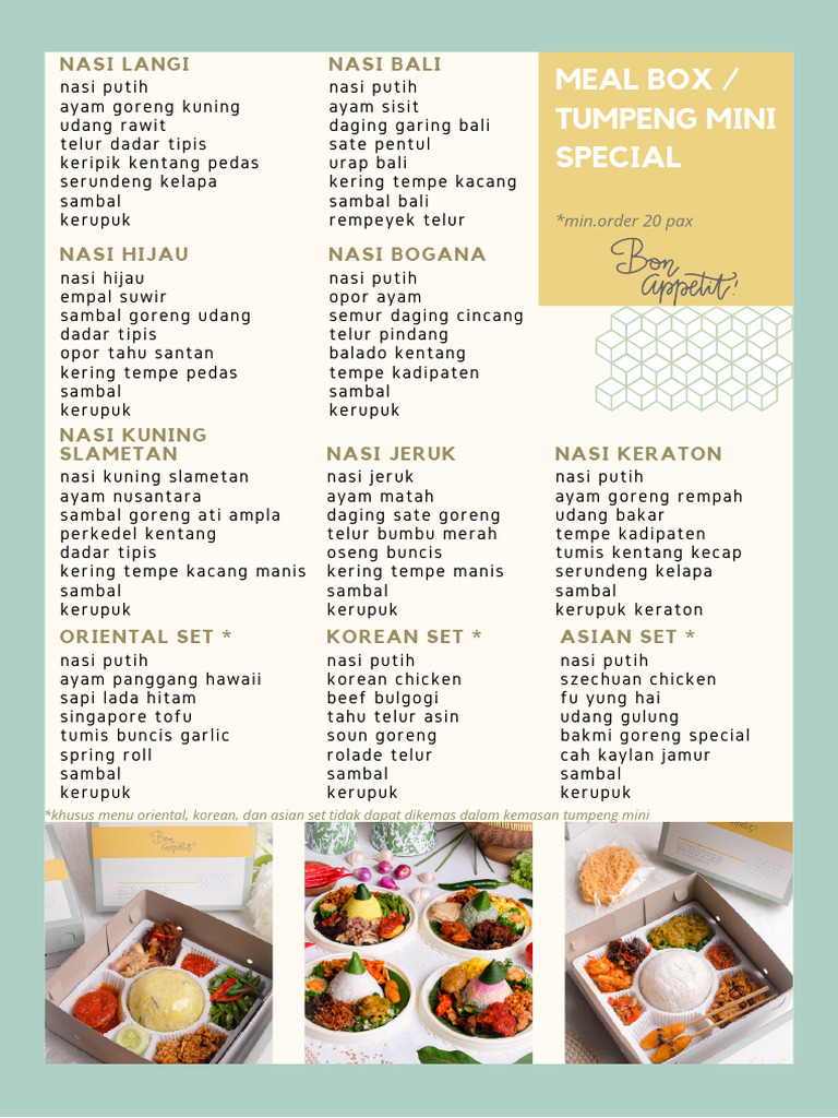 Bali Indah Lunch | PDF