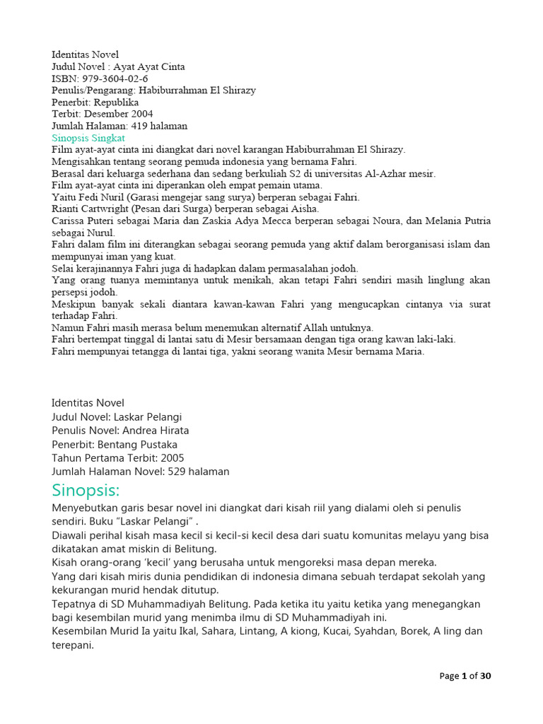 Sinopsis Nendra | PDF