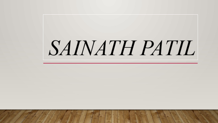 Sainath Patil | PDF