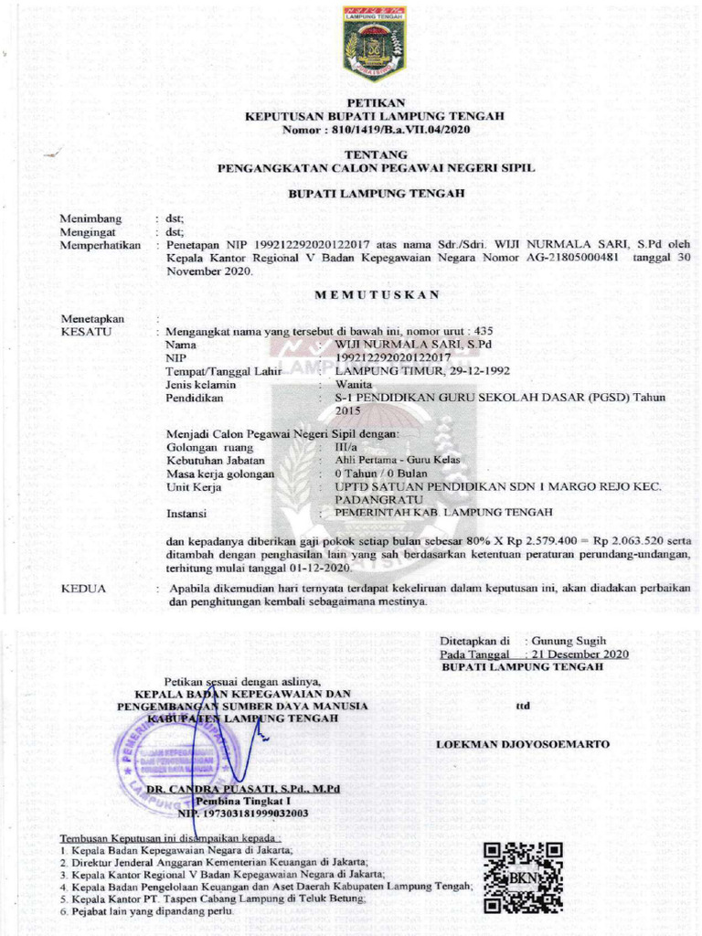 Dok SK Jabatan | PDF