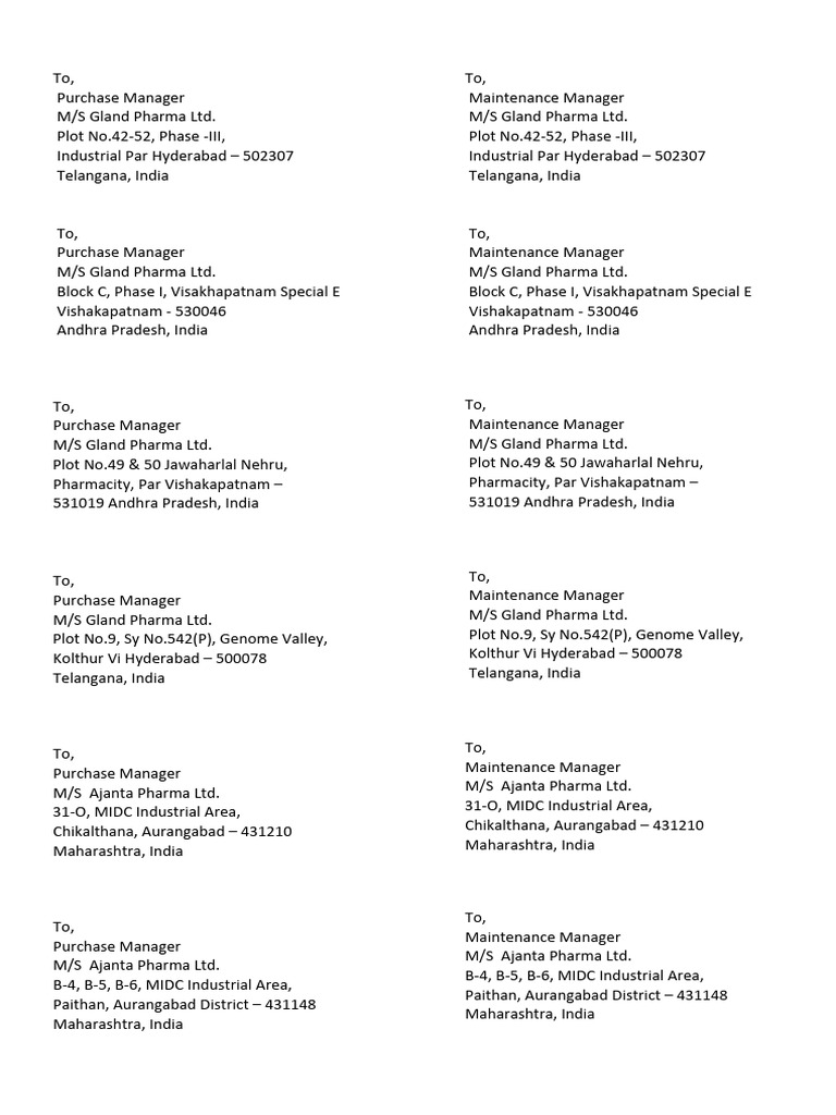 Sample Address - Copy 89 | PDF