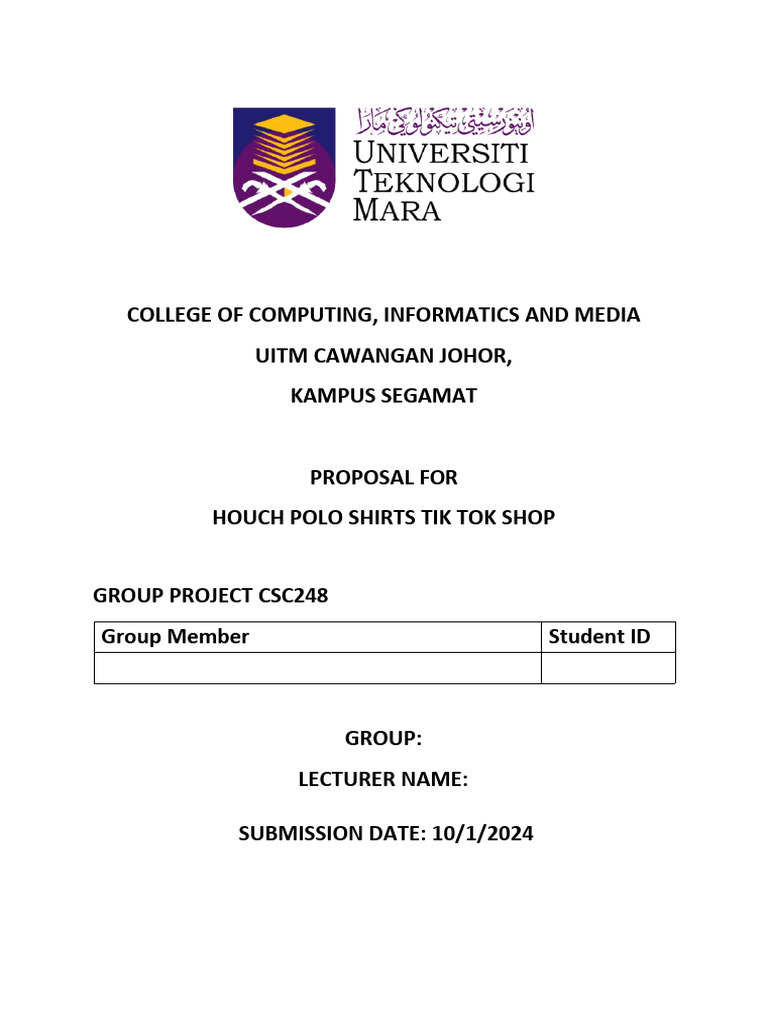 Proposal UITM | PDF | Payments | Credit Card