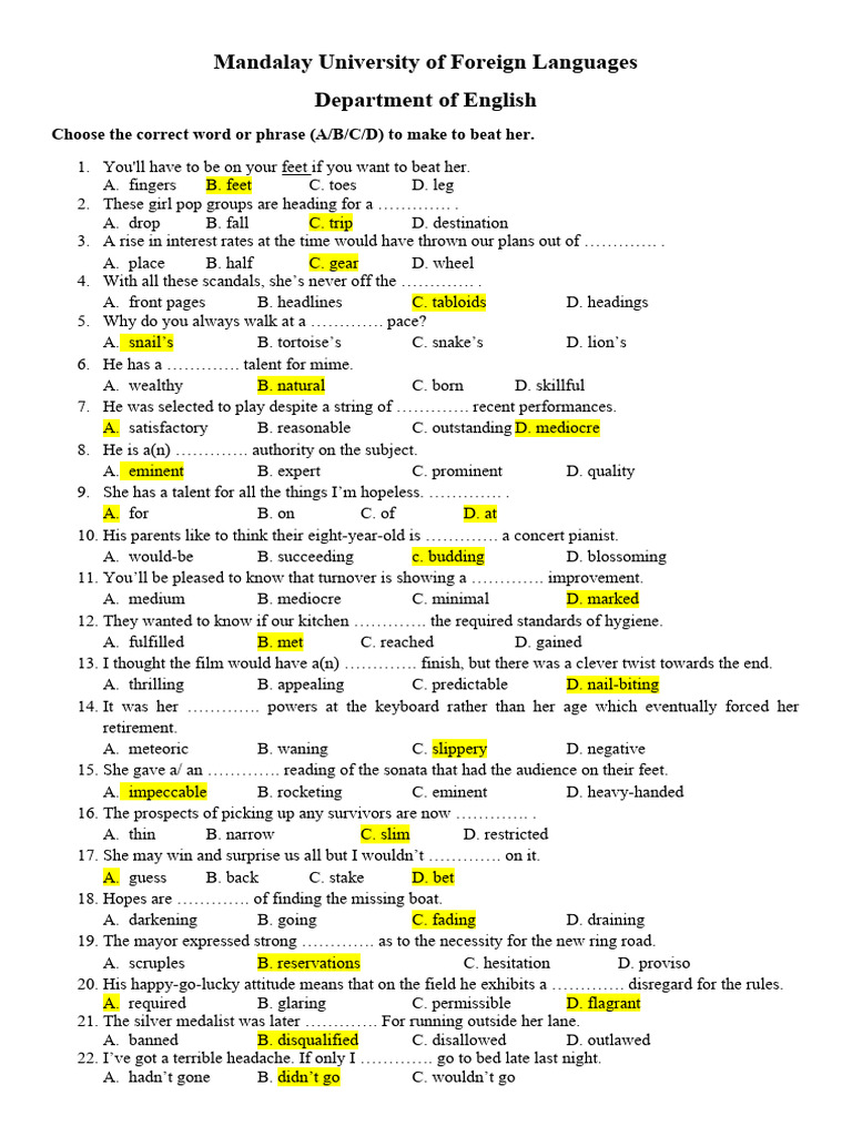 Mandalay University of Foreign Languages | PDF | Art