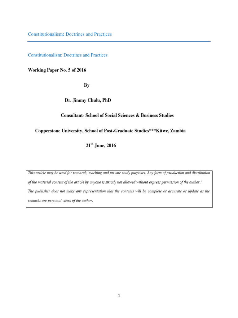 SSRN Id2798596 | PDF | Politics
