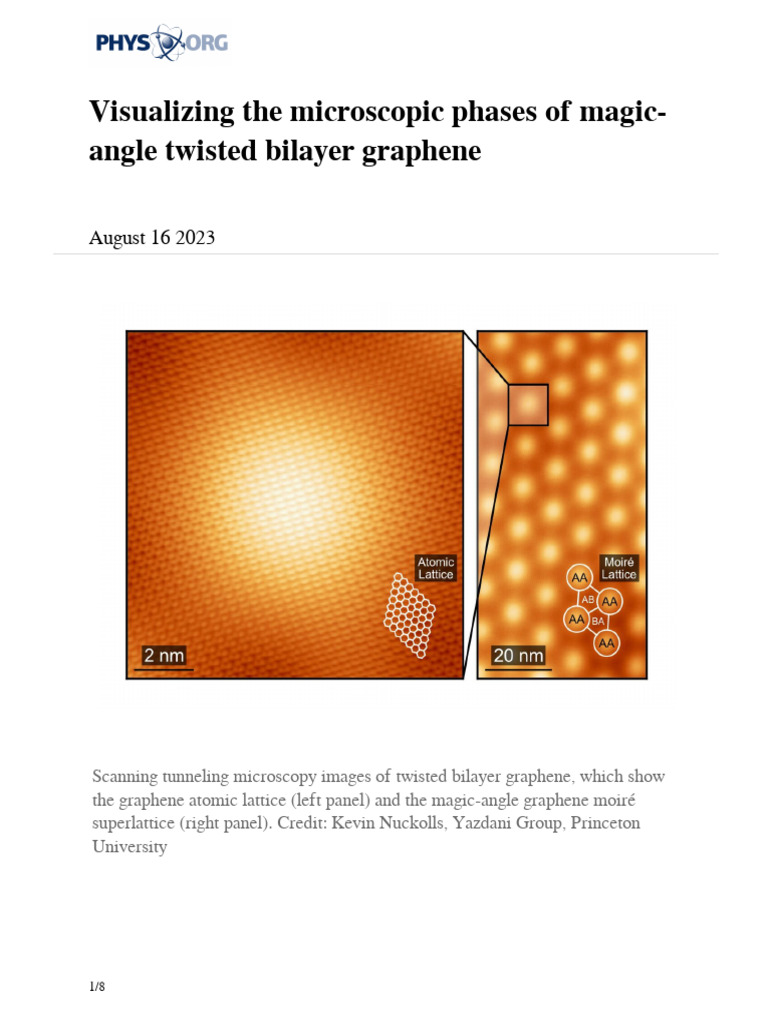2023 08 Visualizing Microscopic Phases Magic Angle Bilayer | PDF ...