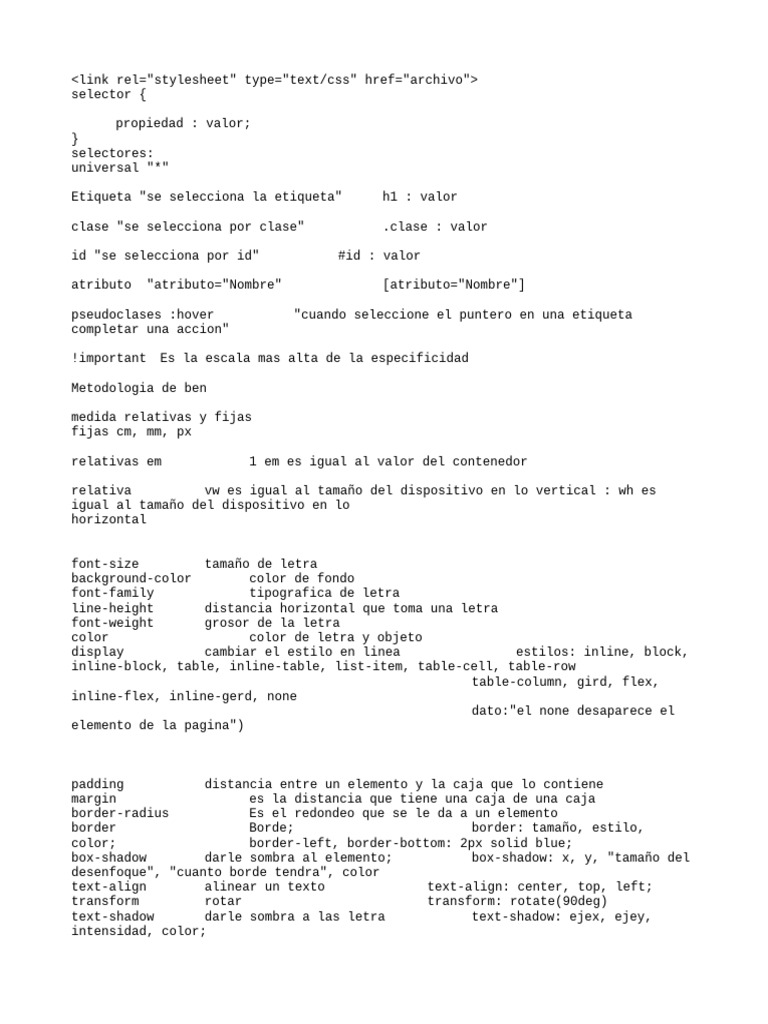 Apuntes Css Soydalto | PDF