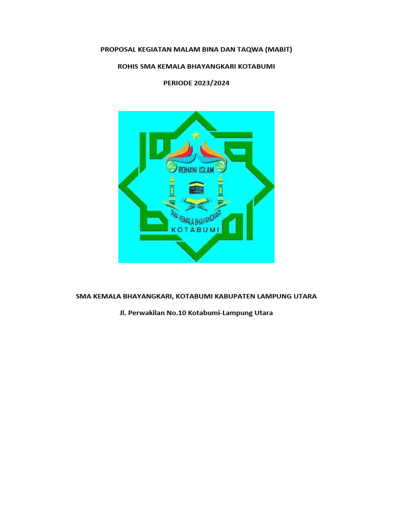 Proposal Rohis | PDF