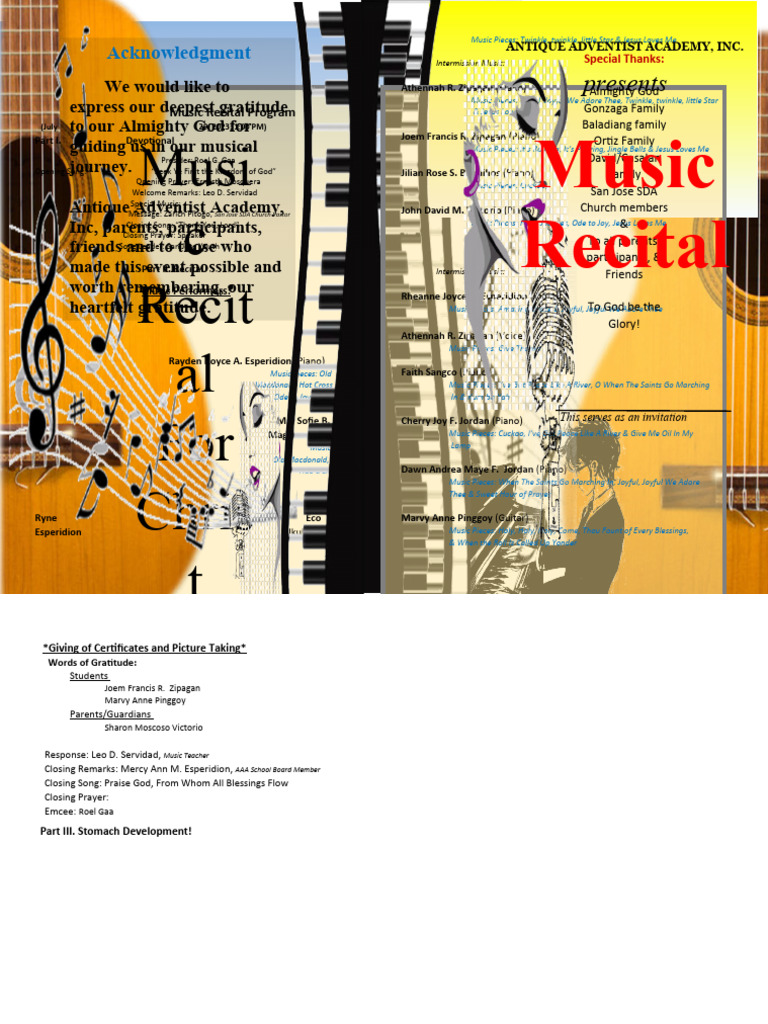 AAA Recital Program | PDF