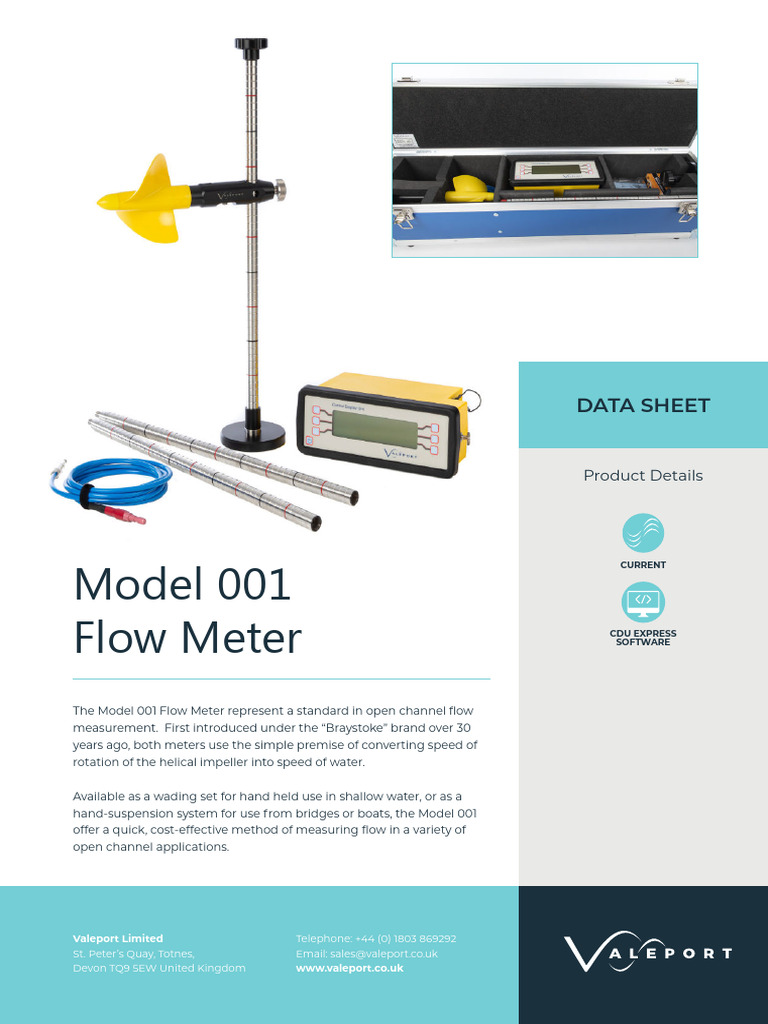 Model 001 Flow Meter Overview | PDF | Calibration | Flow Measurement