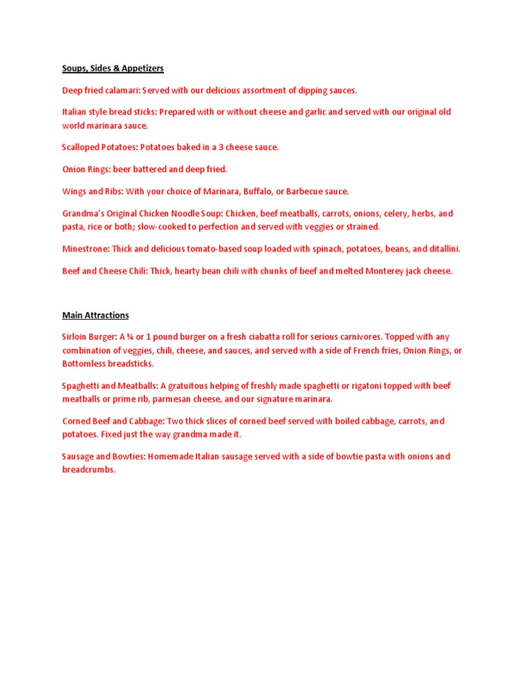 Immigrant Menu: Comfort Food Classics | PDF