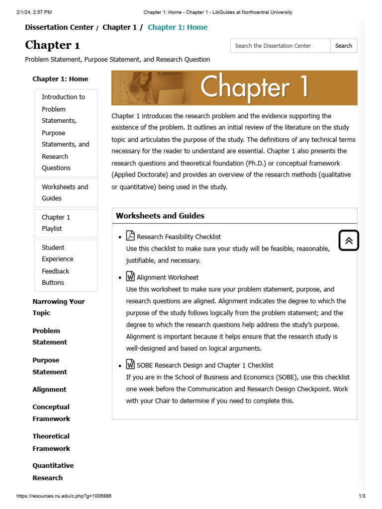 Chapter 1 - Home - Chapter 1 - LibGuides at Northcentral University ...