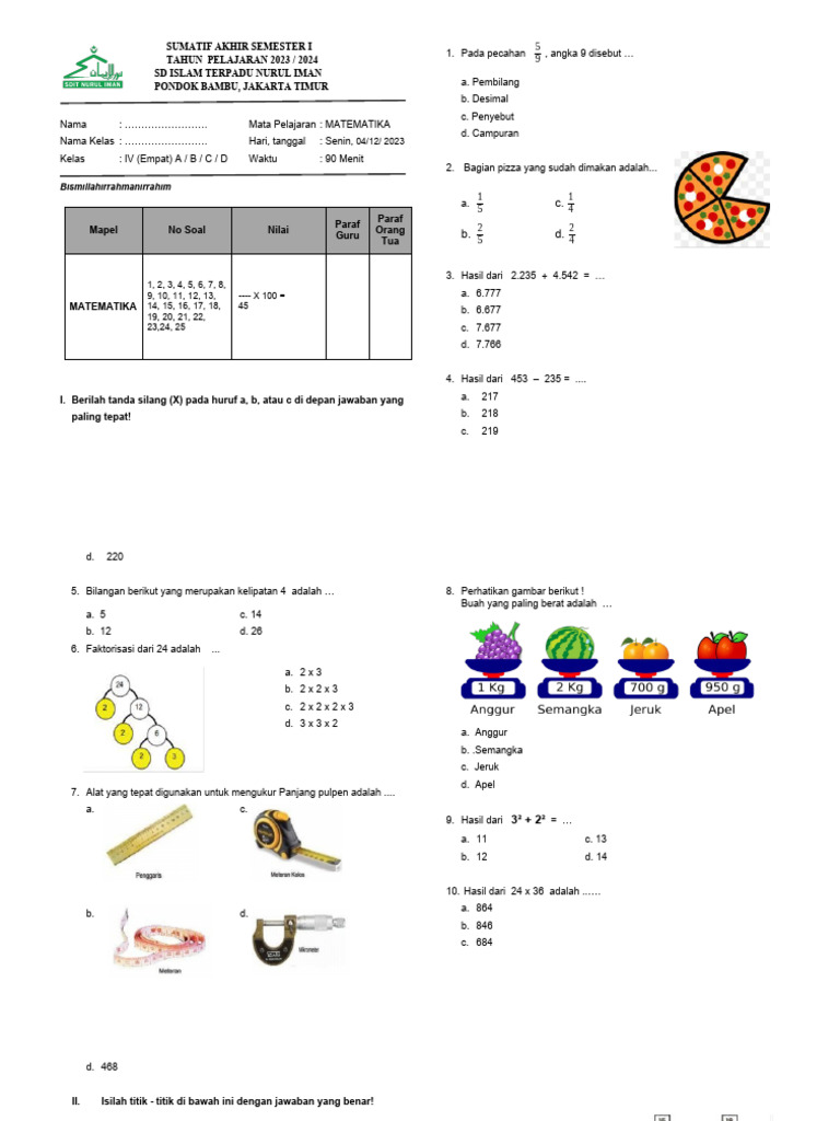 Sas MTK Level 4 2023 | PDF