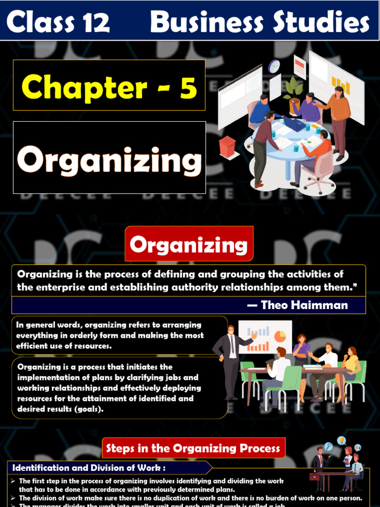 of BST Chapter 5 - (Organizing) | PDF | Organizational Structure | Business