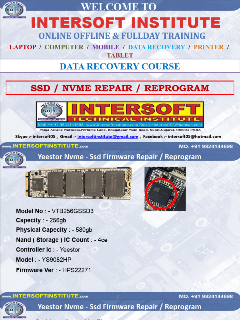 Yeestor YS9082HP SSD Repair | PDF | Solid State Drive | Flash Memory