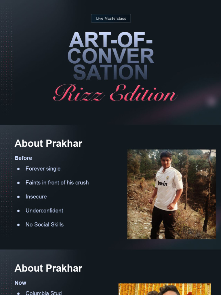 Art of Conversation Rizz | PDF | Shame | Risk