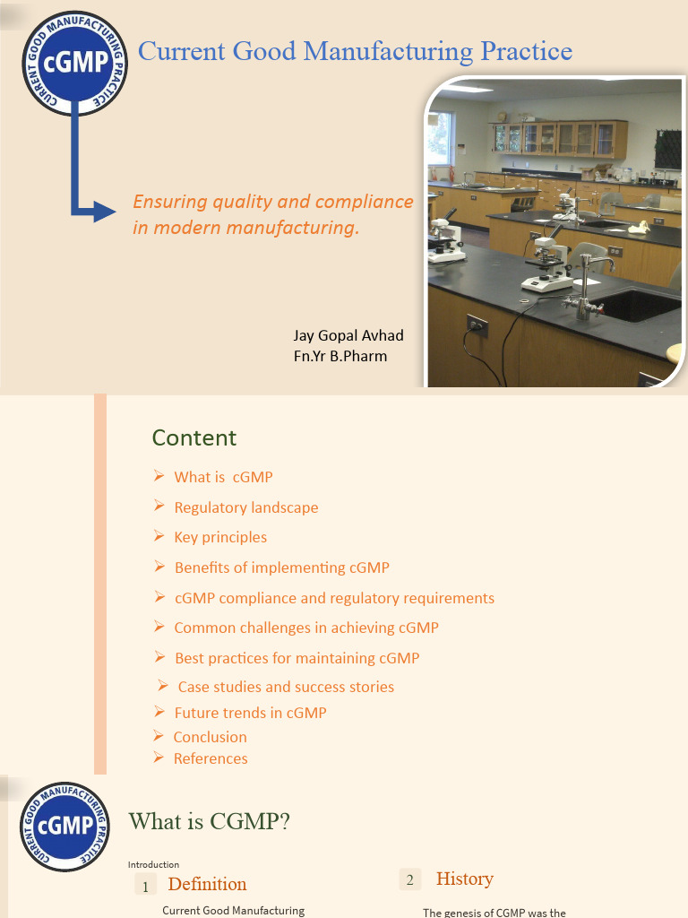 CGMP 003 | PDF