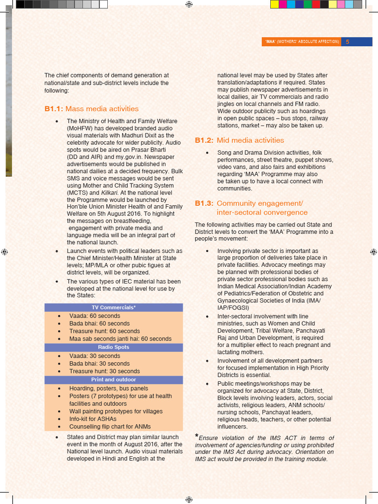 Operational Guidelines-19-36 Maa Part 2 | PDF