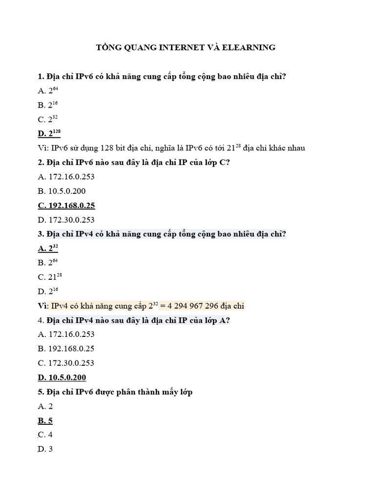 Tổng Quang Internet Và Elearning | PDF
