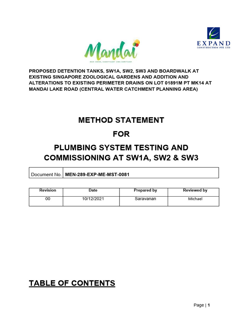 Sample Test & Commissioning (Word File) | PDF | Science & Mathematics ...