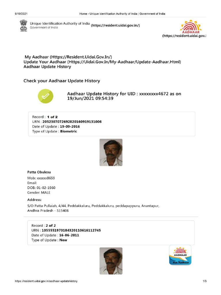 Home - Unique Identification Authority of India - Government of India ...