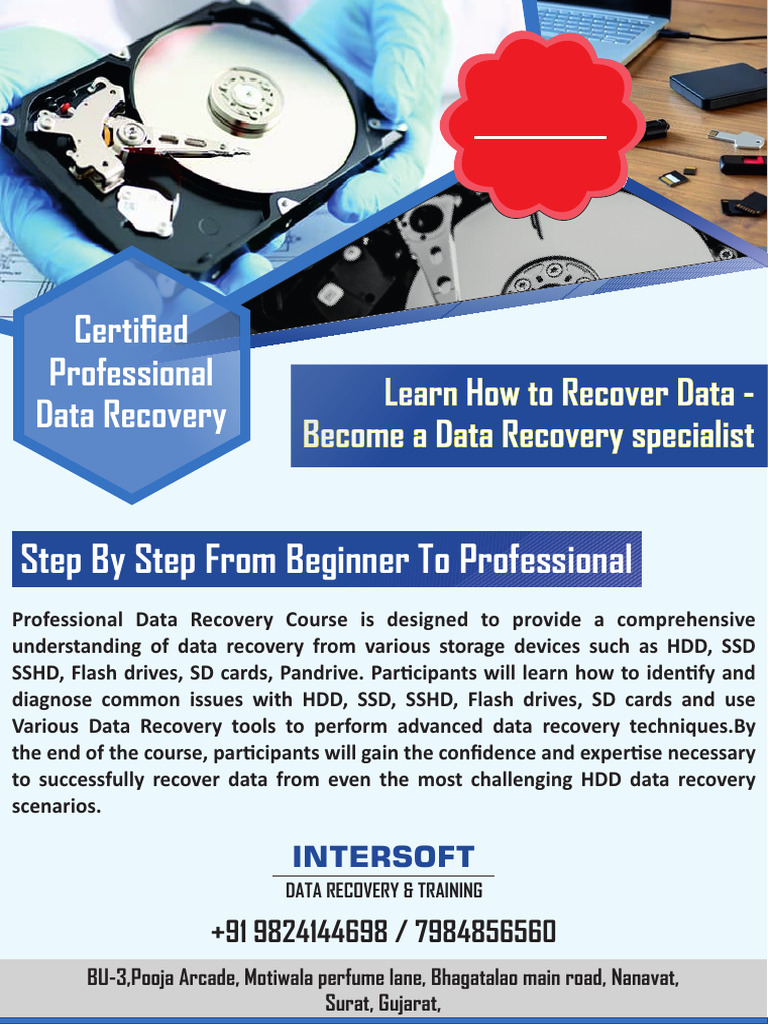 Professional Data Recovery Training Course | PDF | Business | Computers
