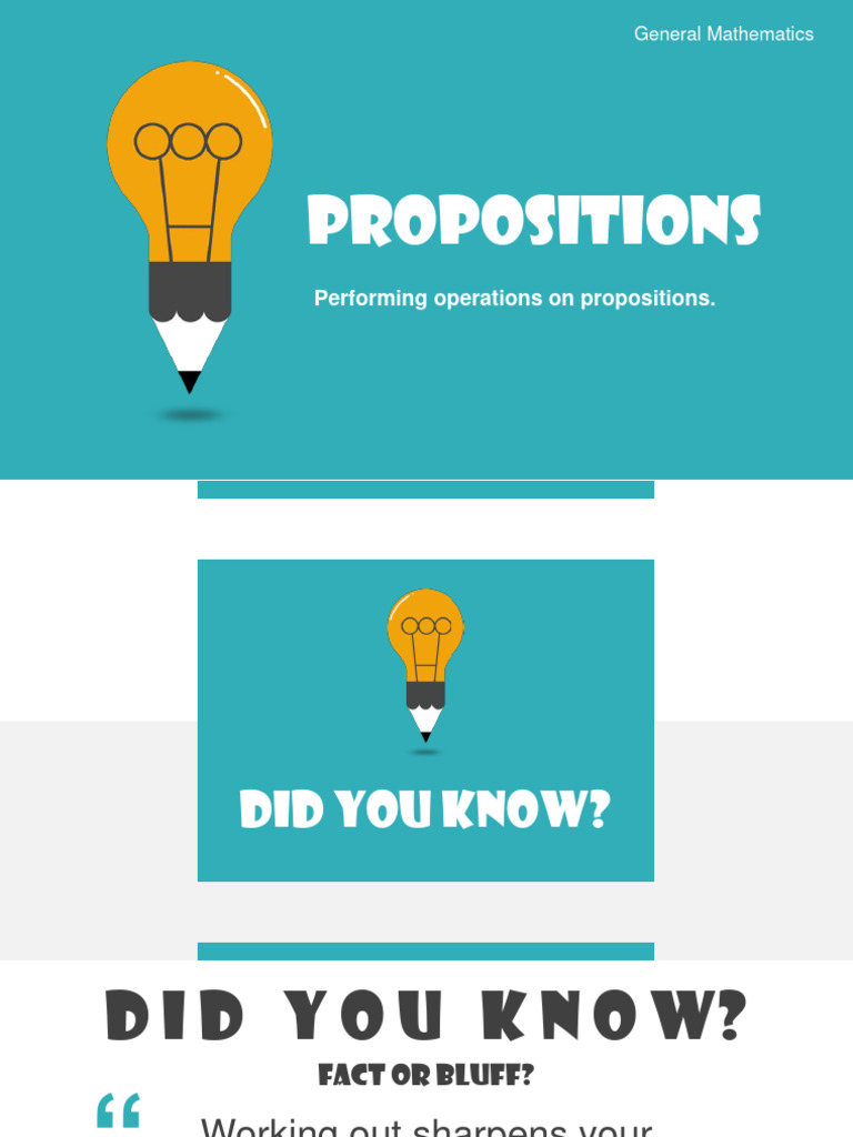 Propositions | Download Free PDF | Proposition | Sentence (Linguistics)