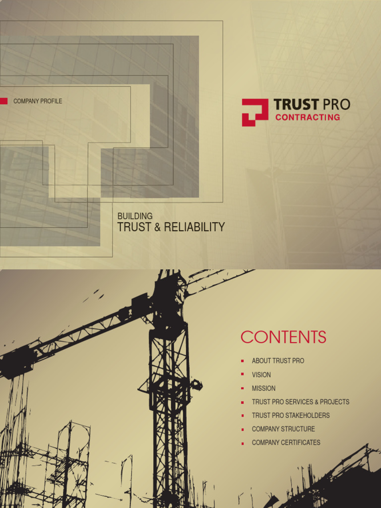 Trust Pro Contracting Company Profile | PDF