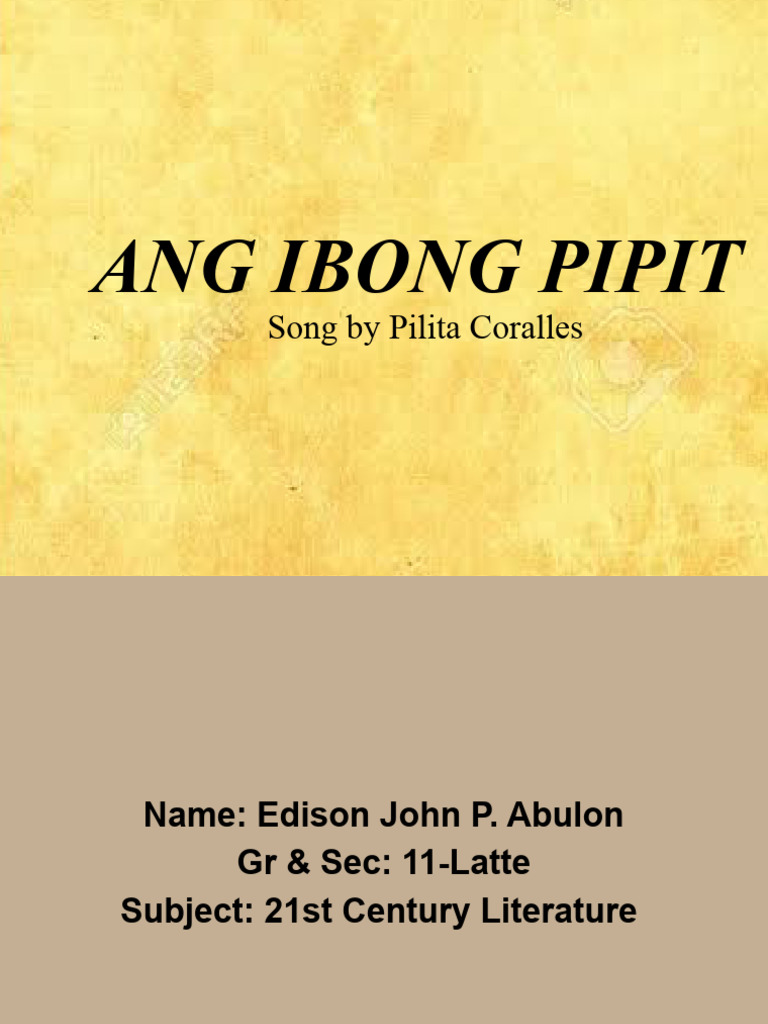 Meaning and Themes of "Ang Pipit" | PDF