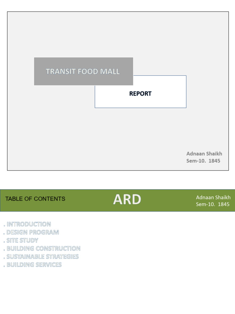 ARD REPORT Sem 10 For Print | Download Free PDF | Stormwater | Water ...