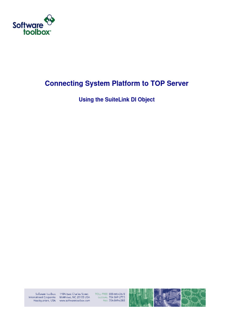 Suitelink Systemplatform Topserver | PDF | Server (Computing) | Databases