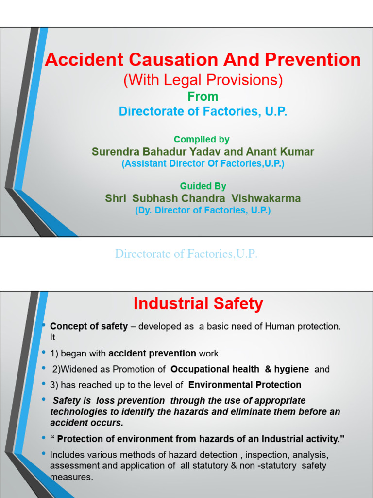Accident Causation and Prevention Guide | PDF | Occupational Safety And ...